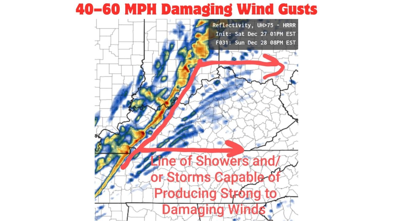 Indiana and Kentucky Line of Storms Expected to Bring 40–60 MPH ...