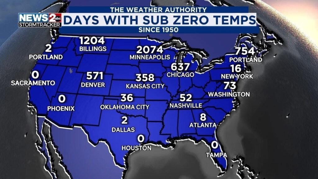 Northern Plains and Upper Midwest See the Most Sub-Zero Temperatures in ...
