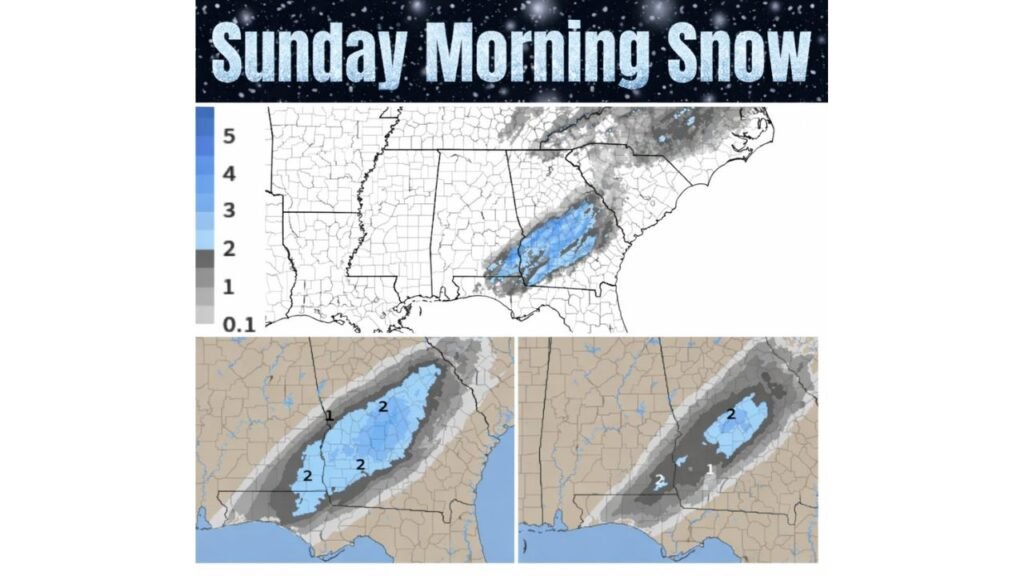 Alabama, Georgia, and Mississippi Could See Rare Southern Snow Early ...