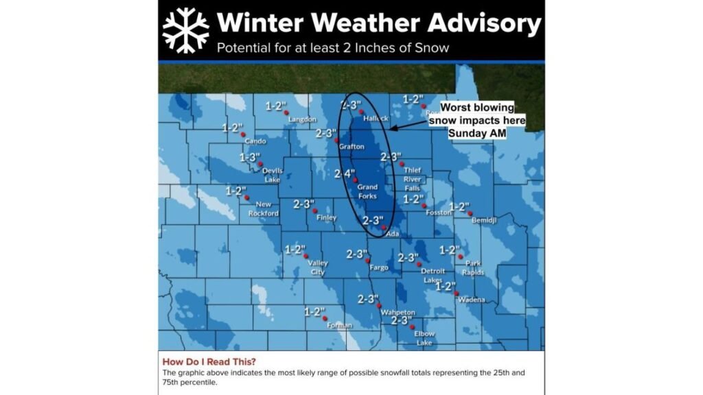 Light Snow and Blowing Winds Create Dangerous Travel Conditions Across ...